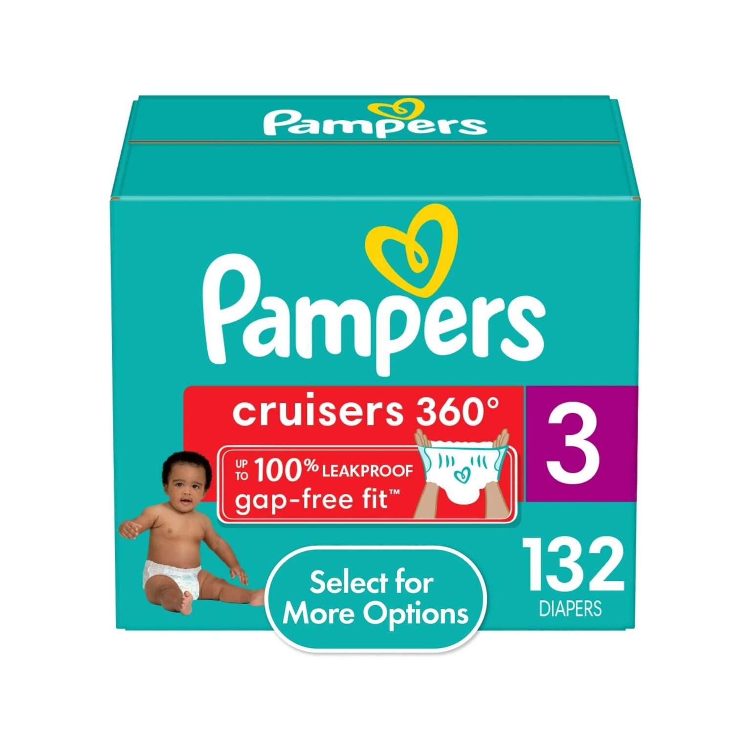Pampers Cruisers 360 Diapers Size 3, 132 Count – ZUTAERE